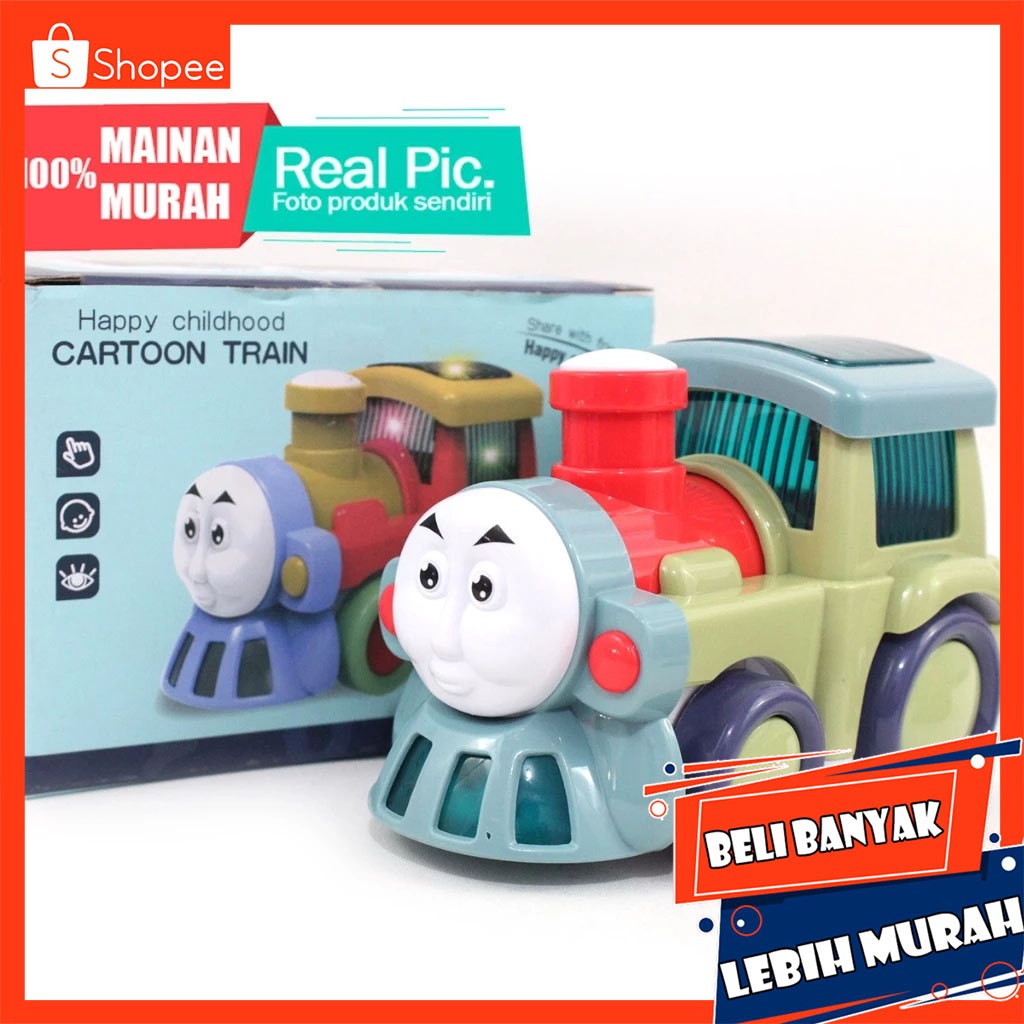 Jual MAINAN HAPPY CHILDHOOD CARTOON TRAIN NO.8992 MAINAN KERETA BO BUMP ...