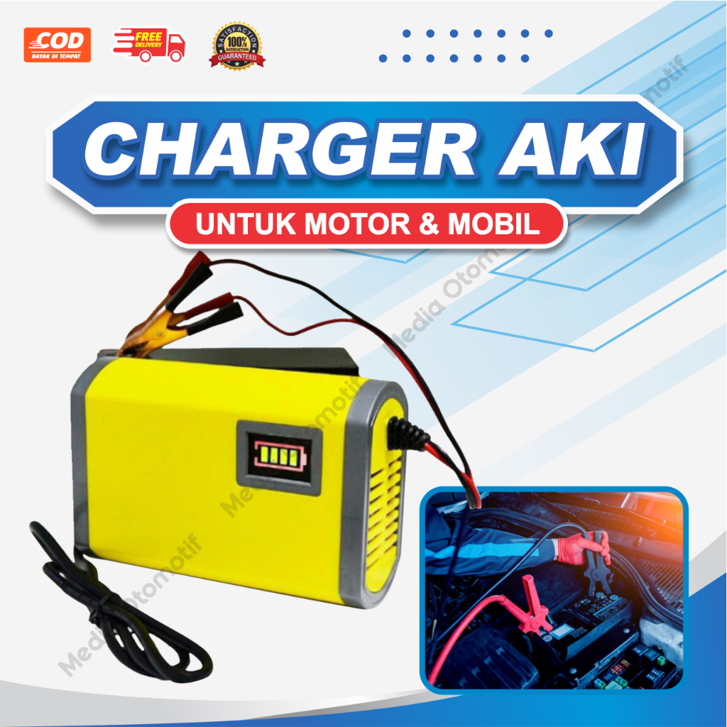 Jual Charger Aki Portable Motor Mobil Voltuner 12V 2A | Alat Cas Aki ACCU Mobil Motor | Shopee ...