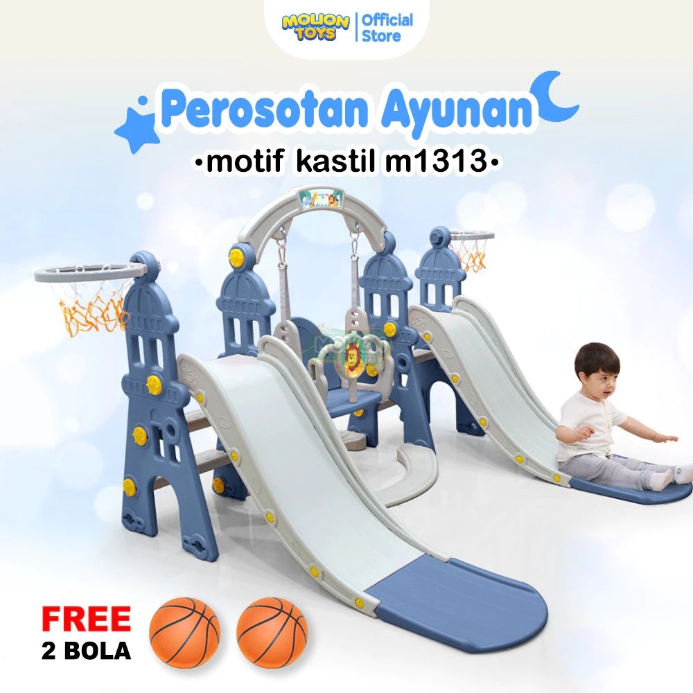 Jual Perosotan Ayunan Molion 5in1 Double Perosotan Seluncuran Mainan ...