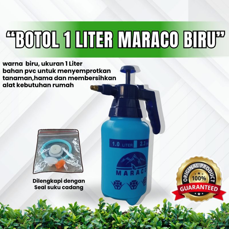 Jual BOTOL 1L MARACO STD BIRU ( BOTOL SPRAYER 1 LITER ) | Shopee Indonesia