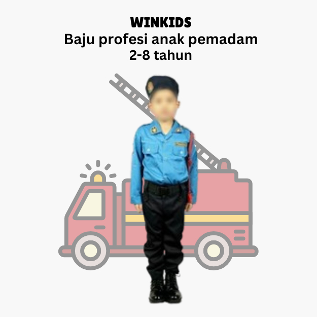 Jual WINKIDS - Baju DAMKAR BIRU Anak Laki - Laki Pemadam Kebakaran ...