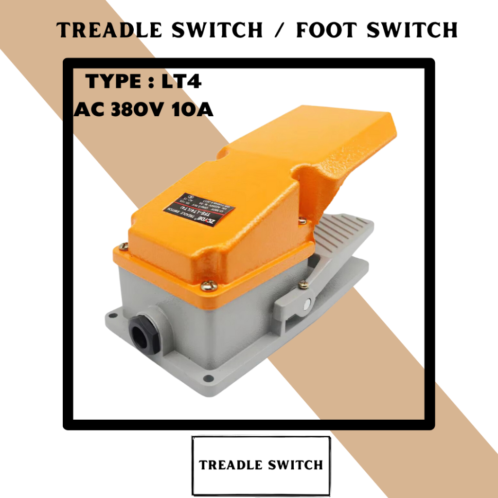 Jual TREADLE SWTICH FOOT SWITCH AC 380V 10A SAKLAR PEDAL | Shopee Indonesia
