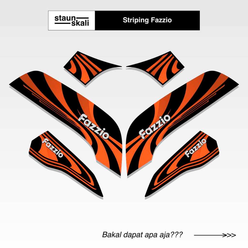 Jual Striping Fazzio Variasi (25) Full Body Custom Original 2022 2023 2024 Standar Ori Keren ...