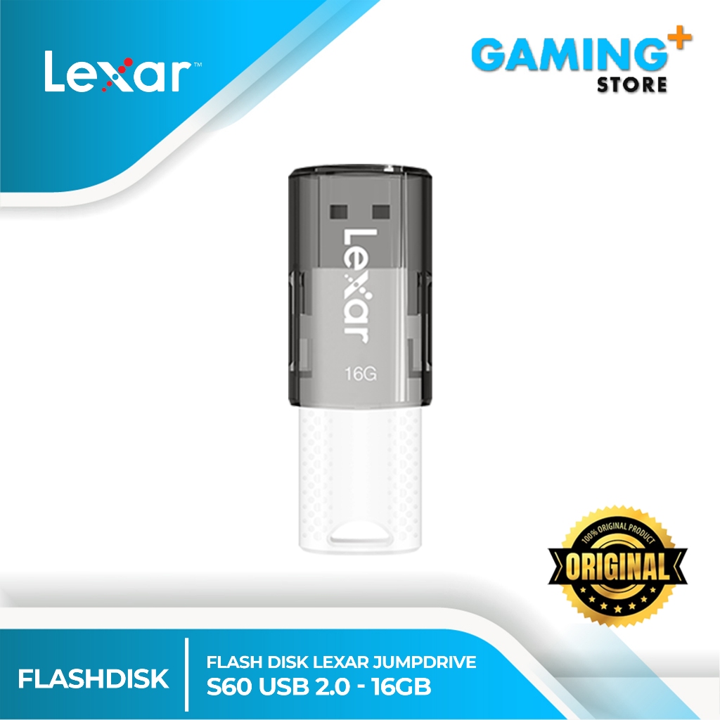 Jual LEXAR JUMPDRIVE S60 16GB USB FLASHDISK ORIGINAL FLASH DISK ...