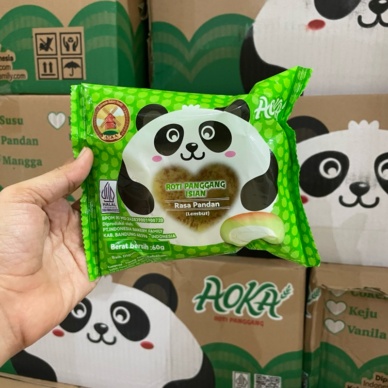 Jual AOKA PANDA/AOKA ROTI PANGGANG/AOKA ROPANG/ROTI AOKA ISI 60 ...