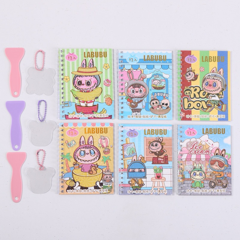 Jual ( KKM ) LABUBU Stiker Binder Notes Polos Mini Viral Karakter ...