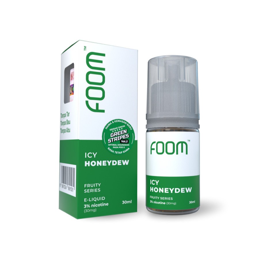 Jual SALT - Foom ICY HONEYDEW 30ML by Foom Lab Green Stripes Liquid ...
