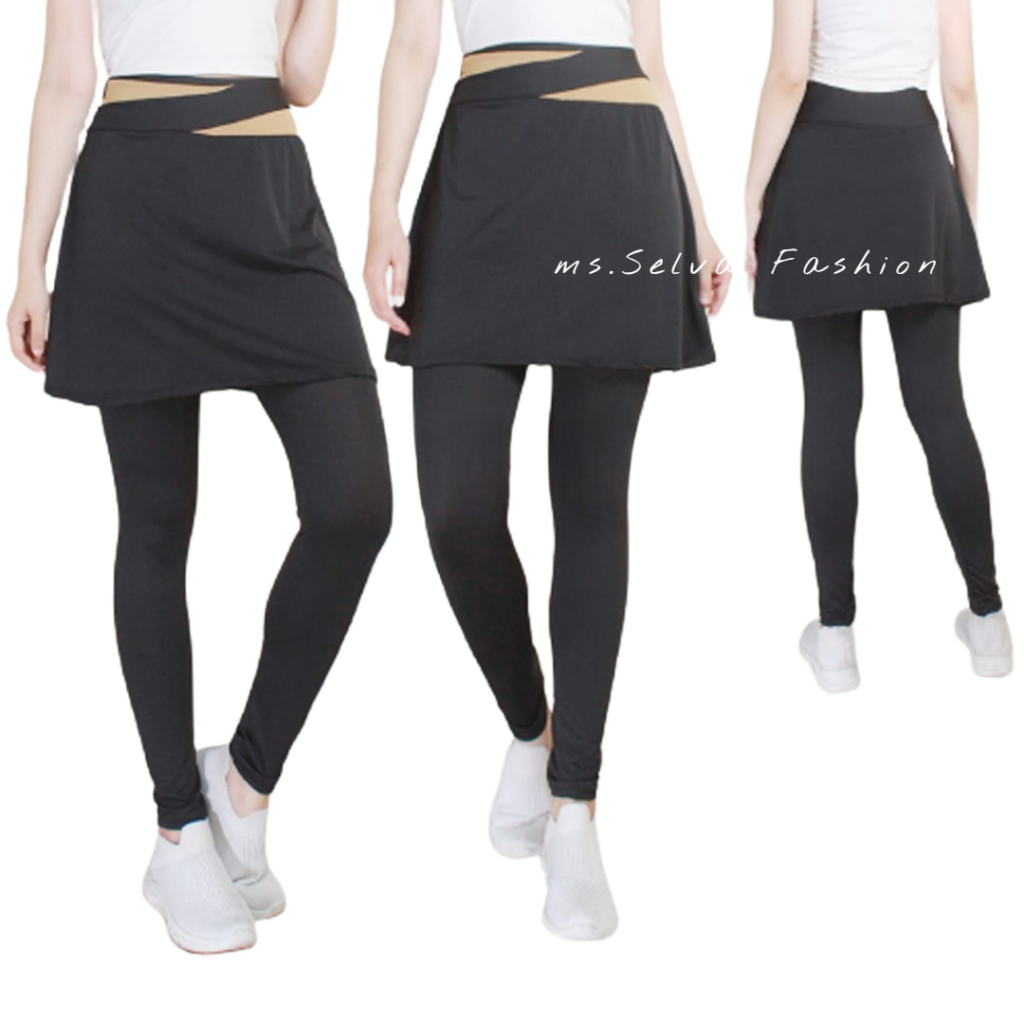 Jual Legging Rok Olahraga Wanita Skirt Sport Jogging Renang Sepeda Lari Zumba Senam Aerobik ...