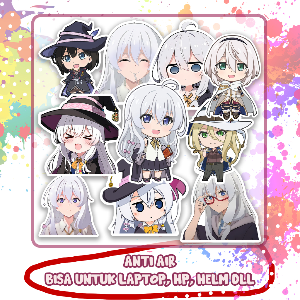 Jual Stiker Elaina Majo No Tabitabi Wandering Witch, Sticker Lucu Murah ...