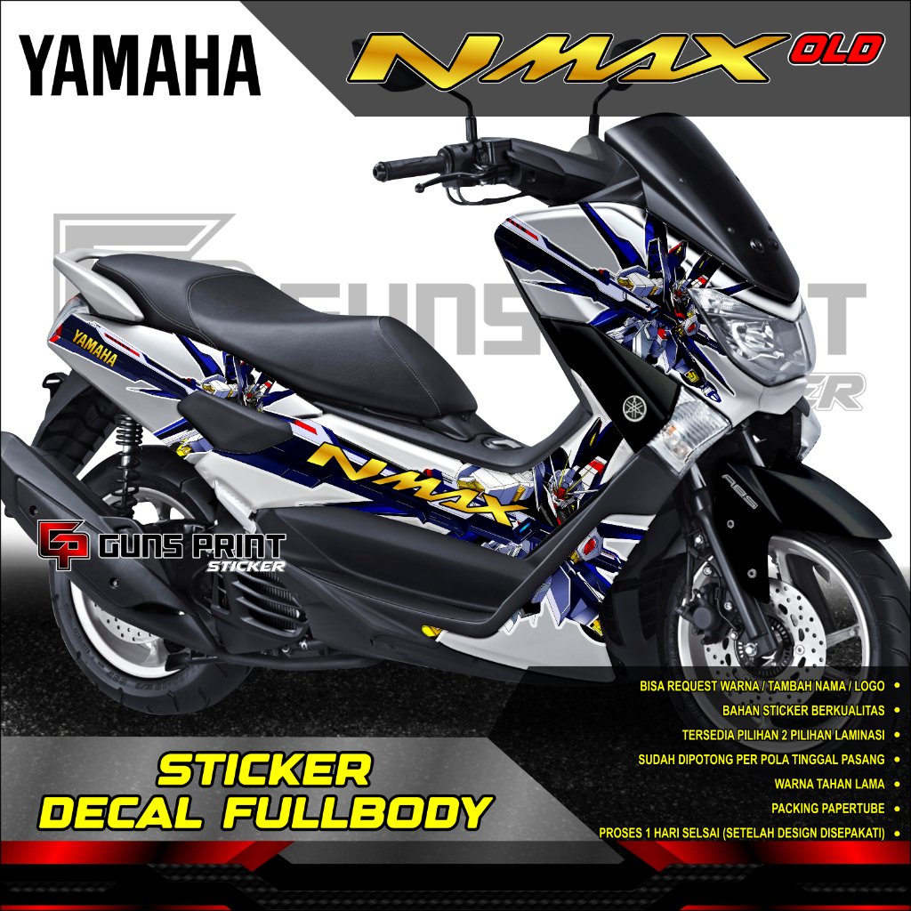 Jual STICKER DECAL CUSTOM FULLBODY YAMAHA NMAX OLD - DESAIN 3001 ...