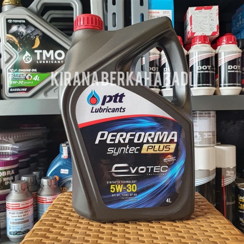 Jual OLI MOBIL PTT SYNTHETIC EVOTEC PLUS PERFORMA 5W30 API SP KEMASAN GALON 4 LITER | Shopee ...
