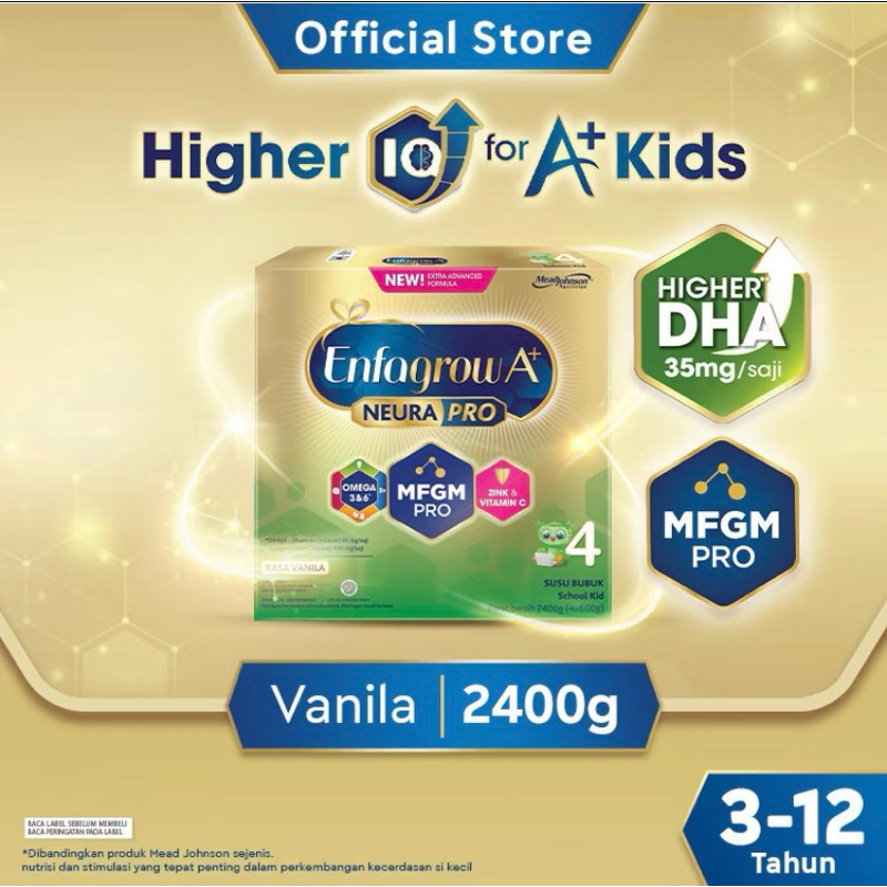 Jual Enfagrow A+ 4 1800gram / 2400gram susu formula anak 3-12 tahun ...