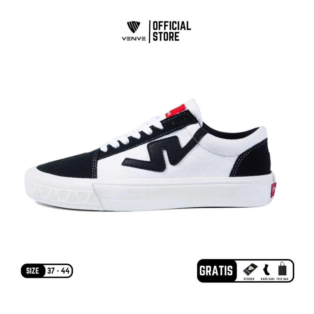 Jual VENVE - Invincible Off White Black Sepatu Sneakers Casual Pria Wanita | Sepatu Lokal ...