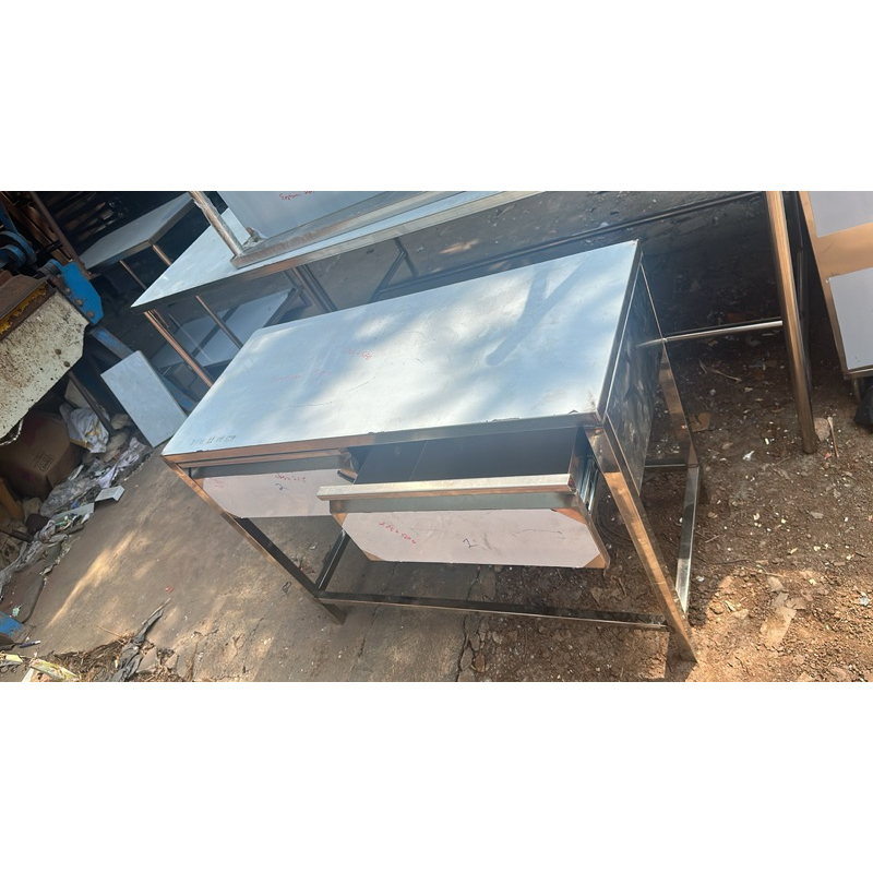 Jual set meja kerja stainless steel | Shopee Indonesia