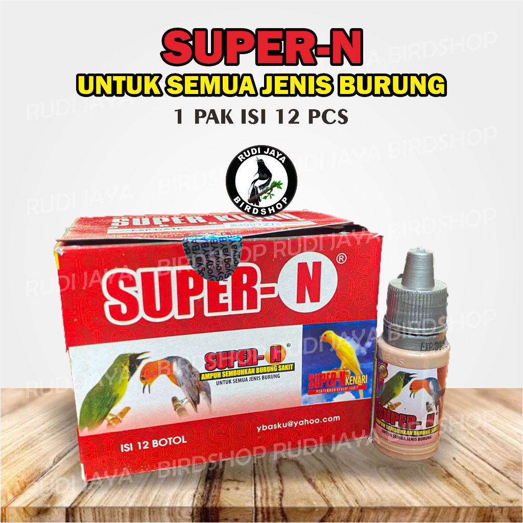 Jual SUPERN SUPER-N 1 PAK KEMASAN BARU OBAT BURUNG SAKIT SALURAN ...
