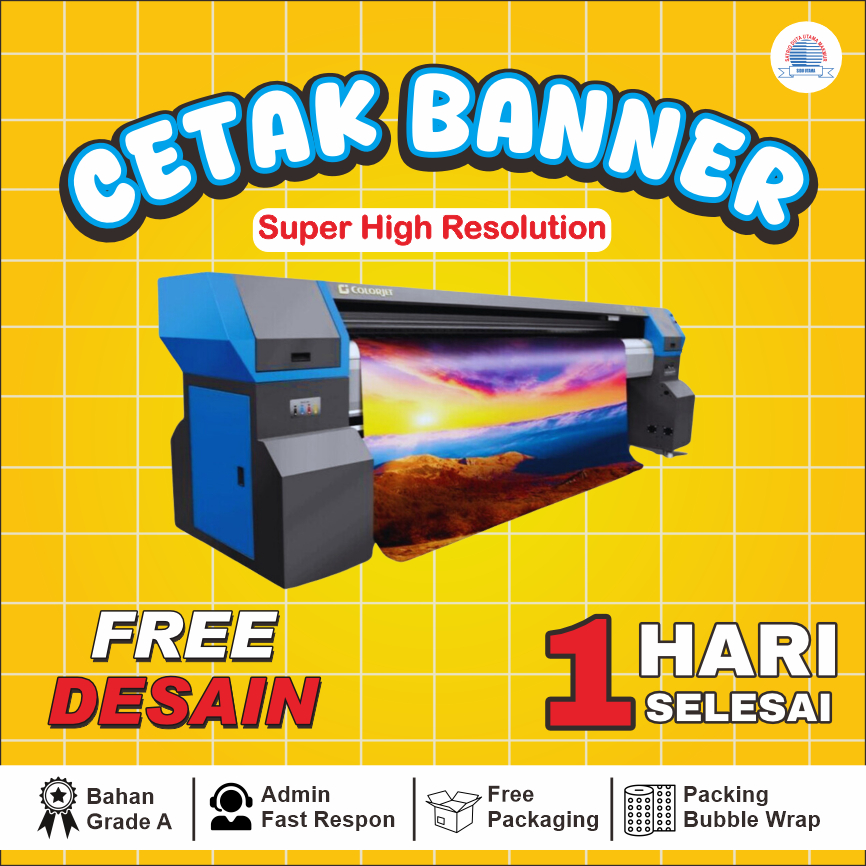 Jual CETAK BANNER//MMT//SPANDUK CUSTOM SUPER HIGH RESOLUTION (1 HARI JADI & FREE DESIGN ...
