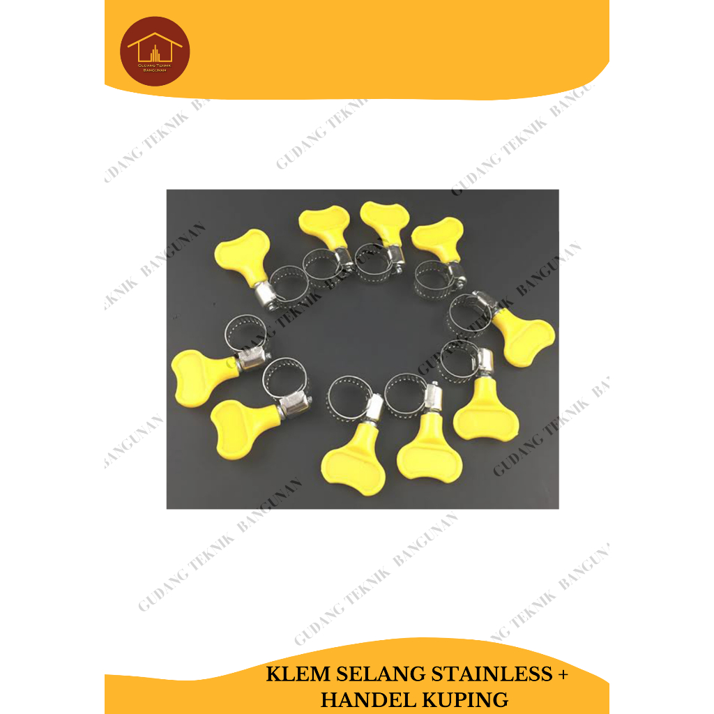 Jual Klem Selang Stainless + Handle Kupu Kupu Plastik MIN PEMBELIAN ...
