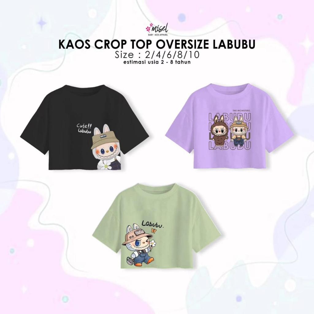 Jual CROP TOP LABUBU // kaos labubu / baju labubu / baju anak / kaos ...