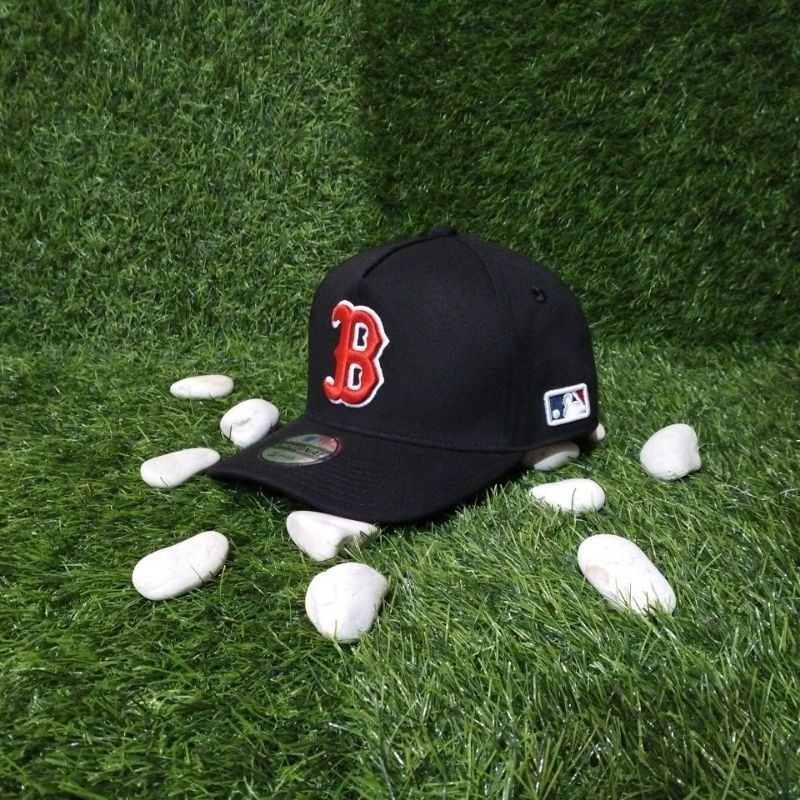 Jual Logo B Merah List Putih Bahan Hitam Topi Premium Topi MLB Unisex ...