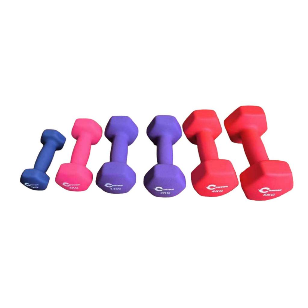 Jual DUMBELL- ALAT ANGKAT BEBAN / BARBEL COWFISH WARNA | Shopee Indonesia