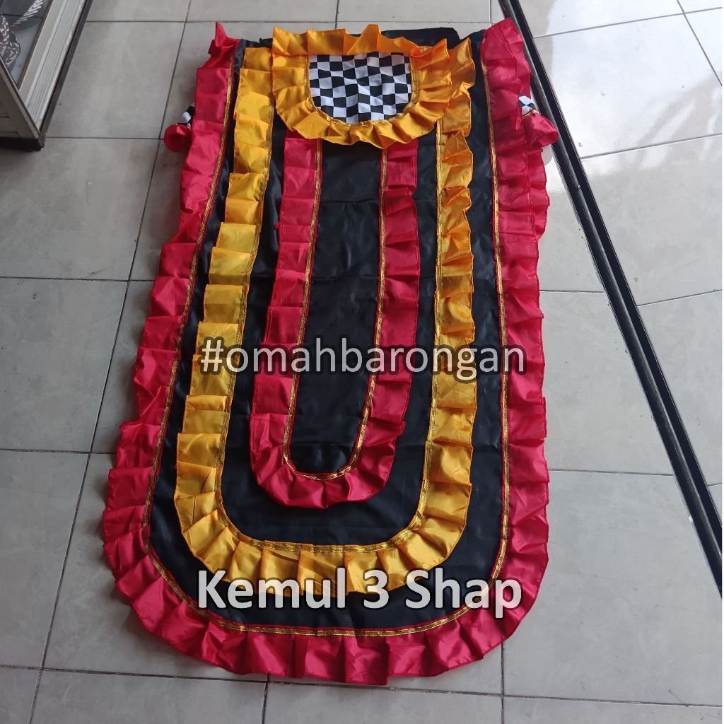 Jual Kemul Barongan Anak SD Pentas Dewasa Warna Biru Hitam Merah Kuning ...
