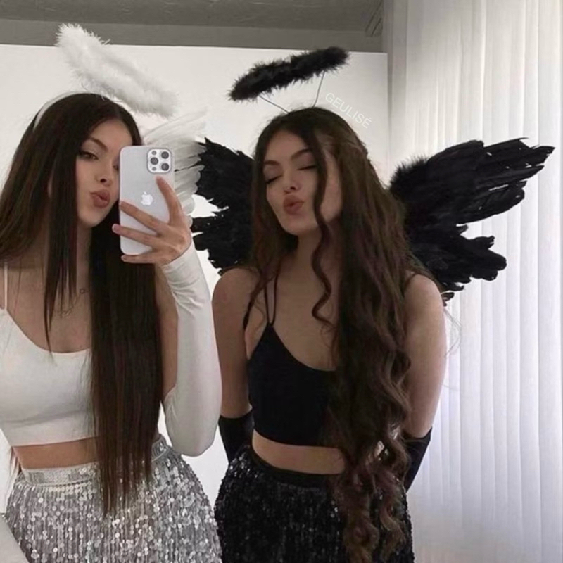 Jual ANGEL HALO HEADBAND WINGS - Kostum Halloween Angel Wings Bando ...