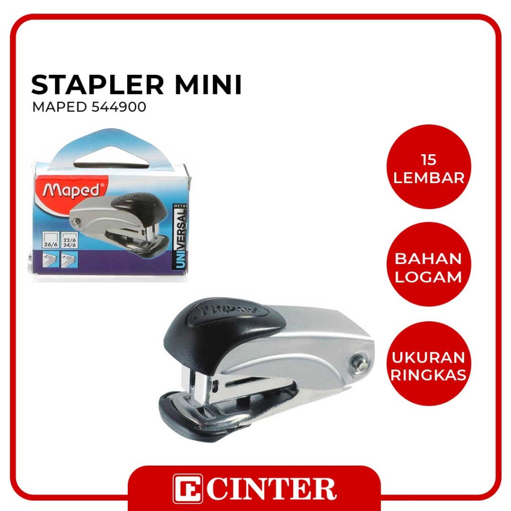 Jual MAPED - STAPLER / HEKTER MINI UNIVERSAL METAL 24/6 544900 | Shopee ...