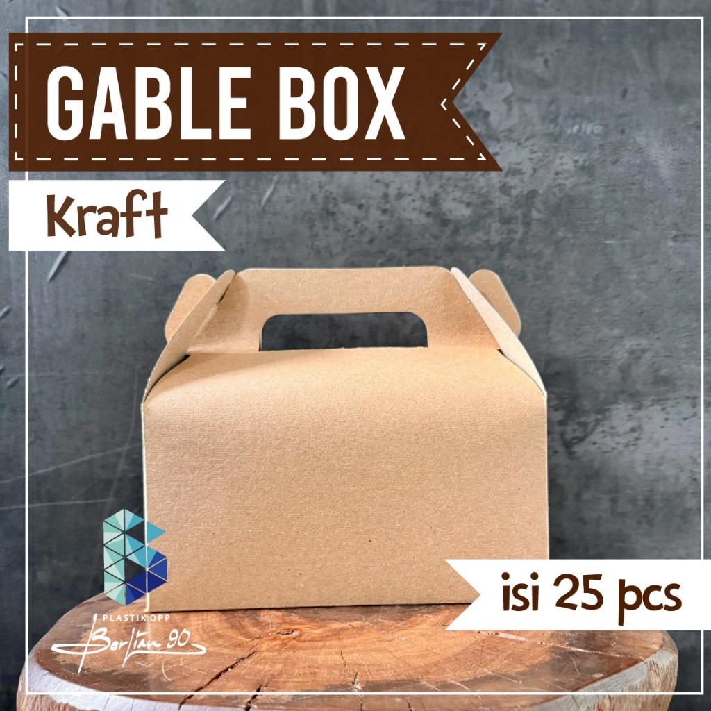 Jual Gable box / gable box polos / gift box polos / dus hampers polos ...