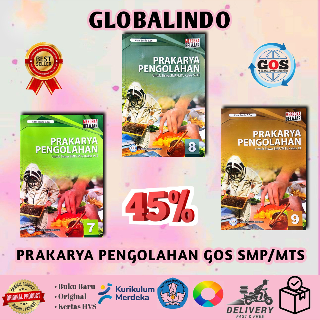Jual Buku Siswa Pendamping PRAKARYA PENGOLAHAN Kelas 7,8,9 SMP/MTS Kurikulum Merdeka (GOS ...