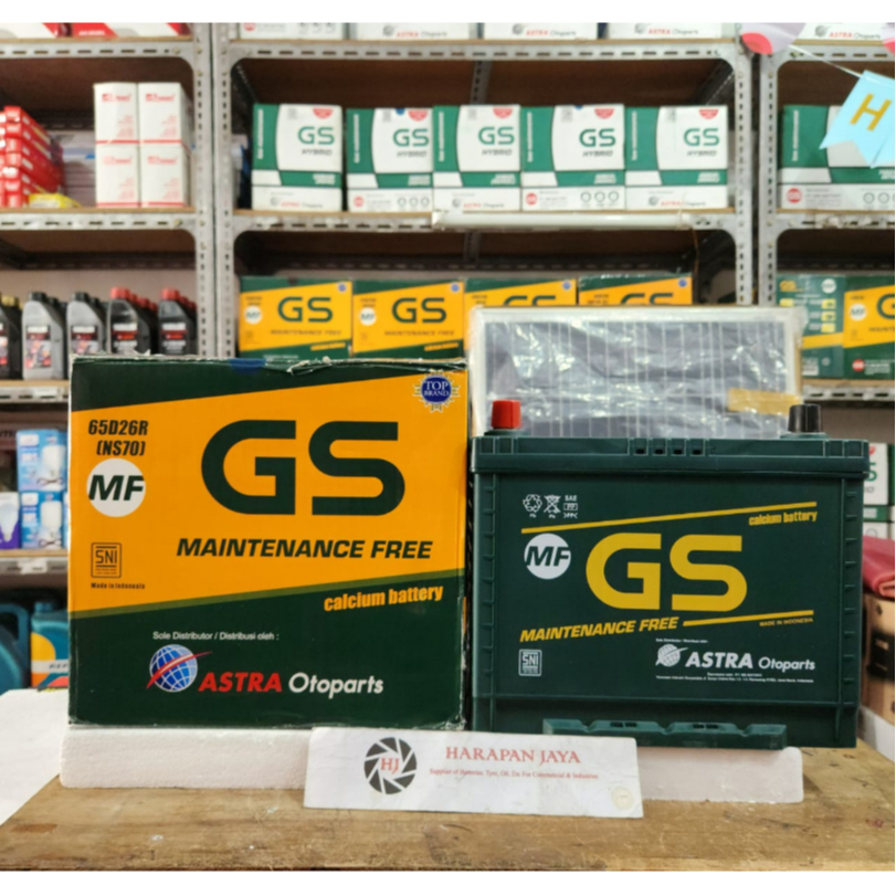 Jual AKI MOBIL GS ASTRA MF 65D26R / NS70 (65AH) (KERING) | Shopee Indonesia