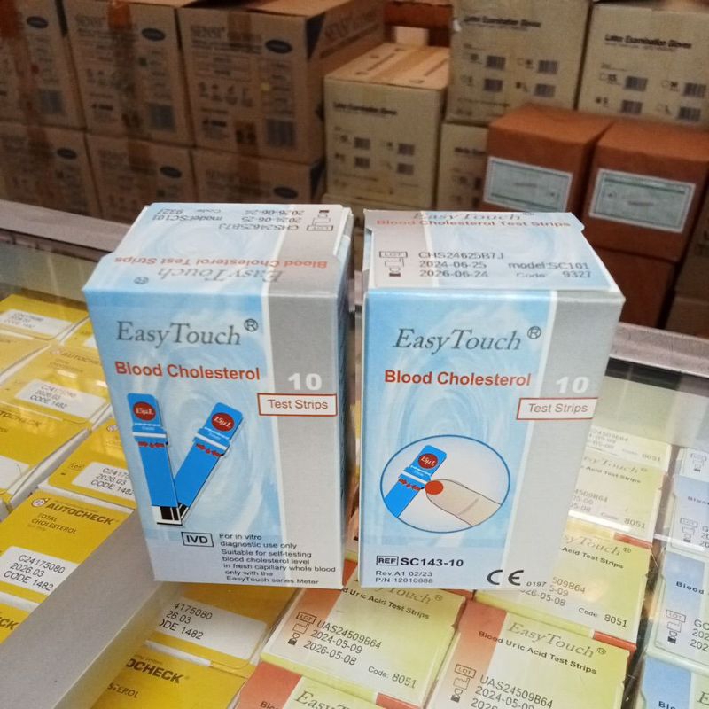 Jual easy touch kolesterol strip -per botol isi 10 stik | Shopee Indonesia