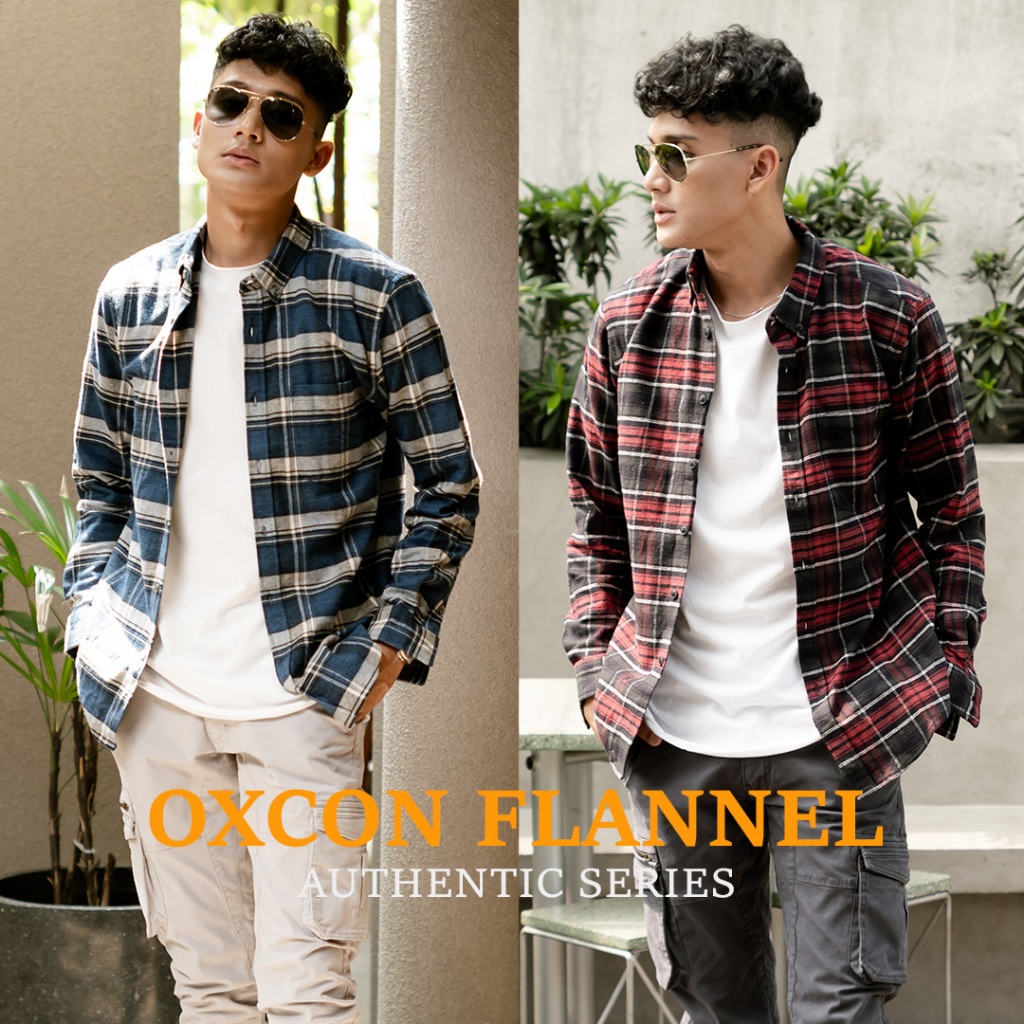Jual OXCON Extra Comfort Authentic Flannel Shirt | Shopee Indonesia