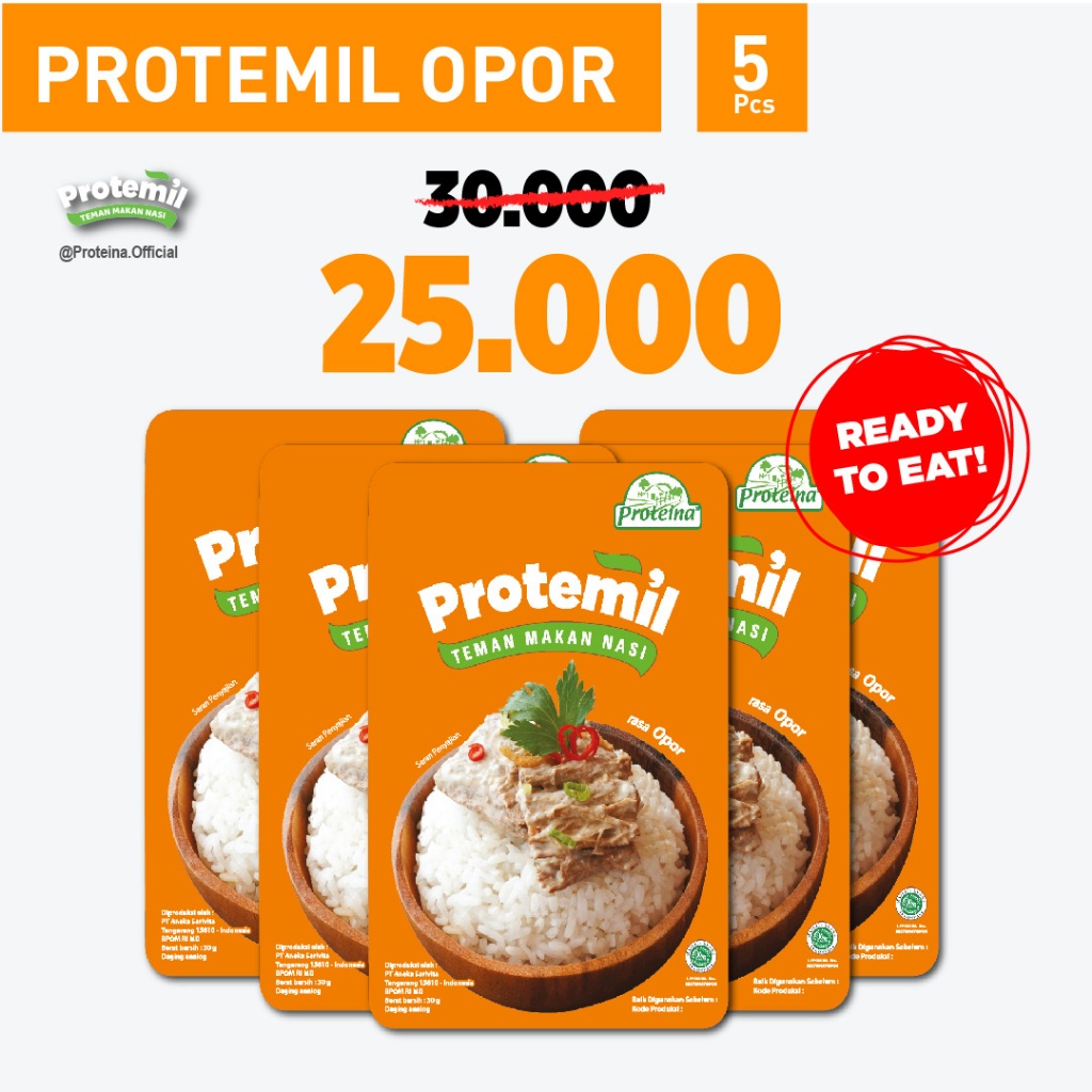 Jual Protemil Opor 5pcs / Makanan Instan / Siap Makan | Shopee Indonesia