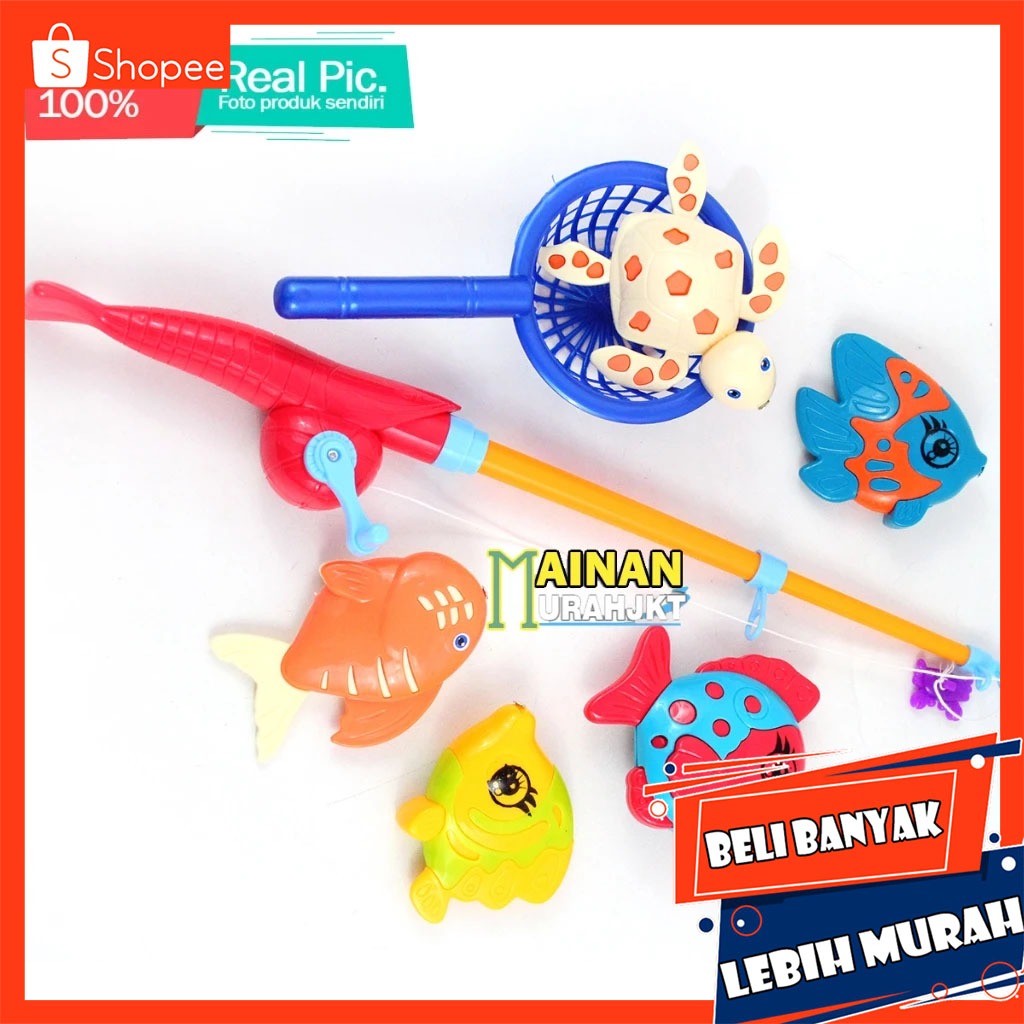 Jual MAINAN ANAK MURAH FISHING FUN PLAY OCT3140 MAINAN SET PANCINGAN ...