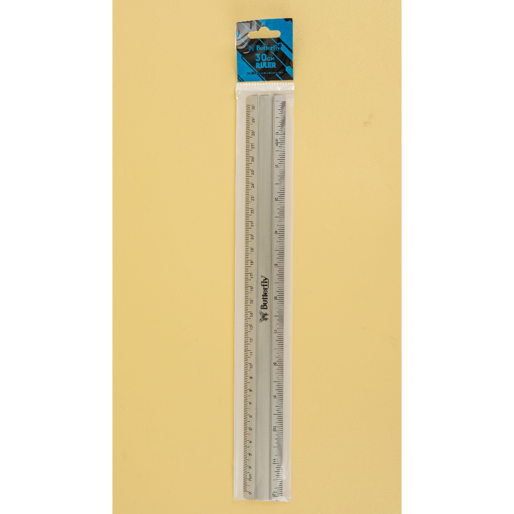 Jual Butterfly Aluminium Ruler 30 cm | Shopee Indonesia