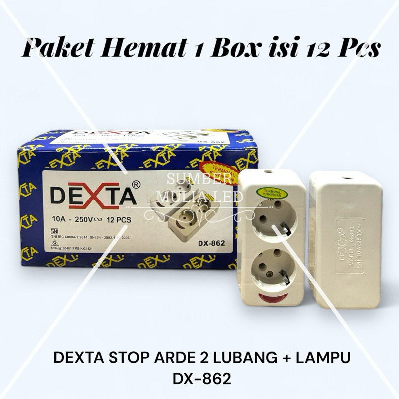 Jual [ PAKET USAHA 1 BOX ISI 12 PCS ] DEXTA STOP KONTAK ARDE 2 / 3 / 4 ...