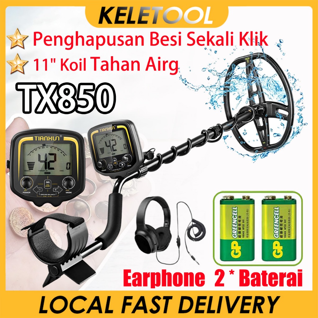 Jual TX850 Pendeteksi Logam Metal Detector Logam Gold Pendeteksi Emas ...