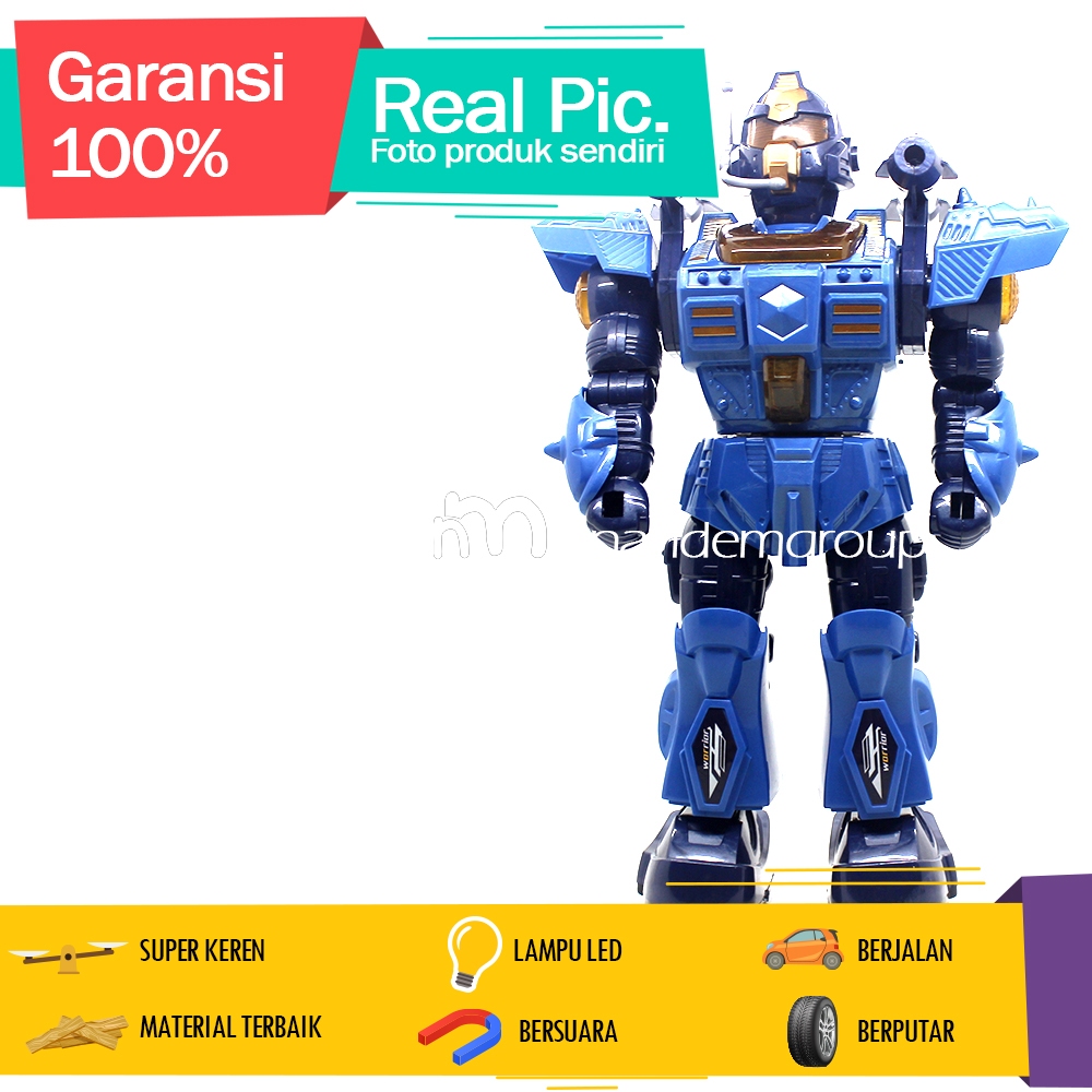 Jual Mainan Anak Robot Robotan Warrior Walking Deformation Ukuran Besar ...