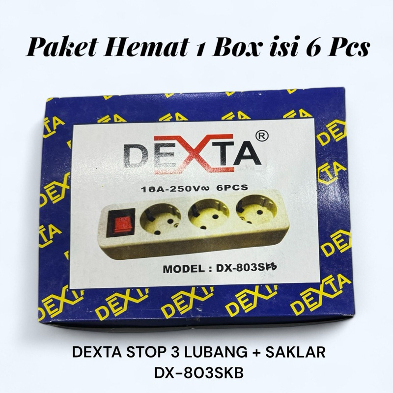 Jual [ PAKET USAHA 1 BOX ISI 6 PCS ] DEXTA STOP KONTAK ARDE 3 / 4 / 5 ...