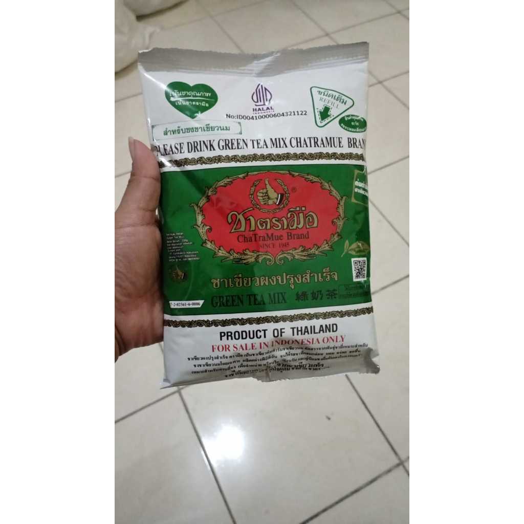 Jual chatramue green tea 200g minuman greentea thailand | Shopee Indonesia