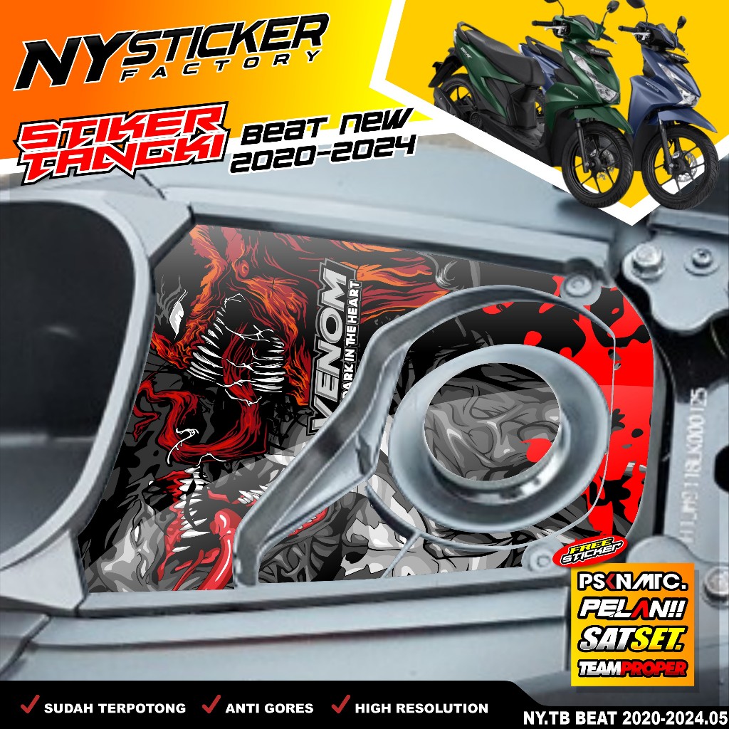 Jual Stiker Tangki Bensin Beat 2020 2024 Stiker Tangki Beat Street Beat ...