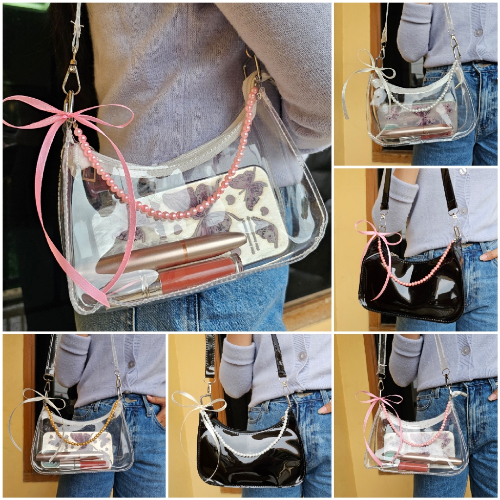 Jual Tas Selempang Wanita Bag Tas Transparan PVC - BAG001 | Shopee ...
