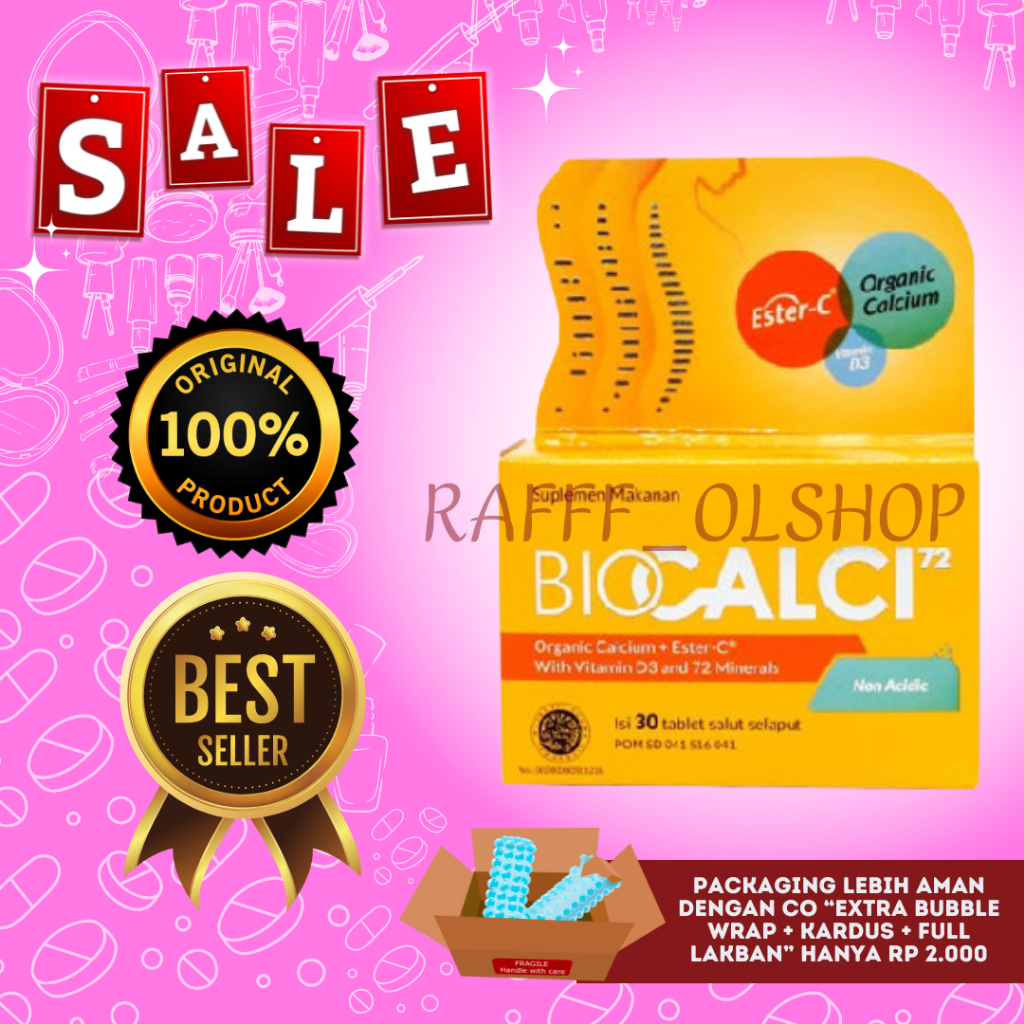 Jual BIOCALCI ESTER C VITAMIN D3 30 KAPSUL | Shopee Indonesia