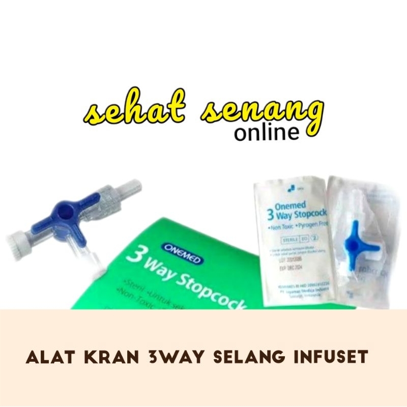 Jual 3 way onemed three way connector infus kran infus | Shopee Indonesia