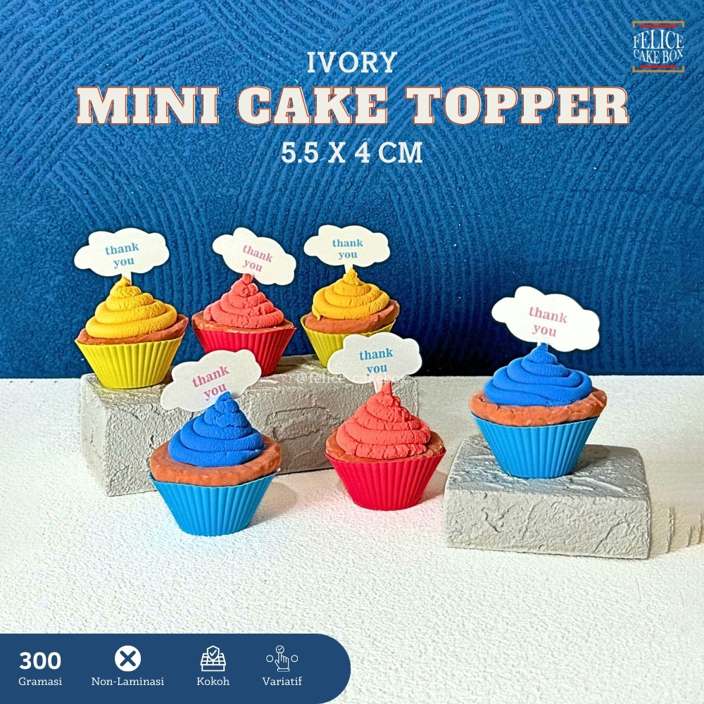 Jual CLOUD CAKE TOPPER / TOPPER KUE BENTUK AWAN / TOPPER KUE THANKYOU ...