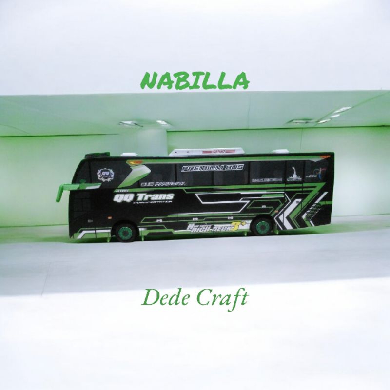 Jual MINIATUR BUS PO QQ TRANS NABILLA NEW JB3 SHD | Shopee Indonesia