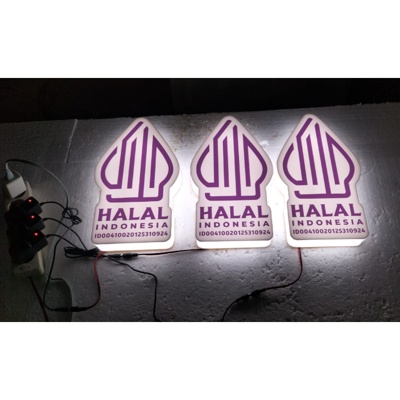 Jual Neon Box Led Logo Halal | Shopee Indonesia