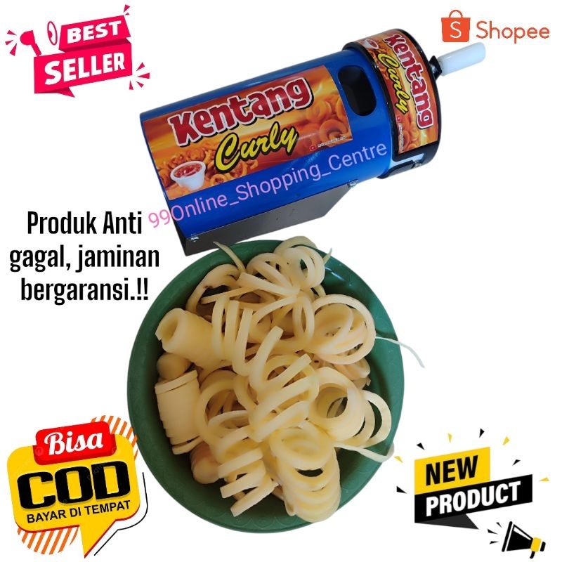 Jual Alat Pemotong Kentang Curly - Solusi Cepat Kentang Goreng Unik ...
