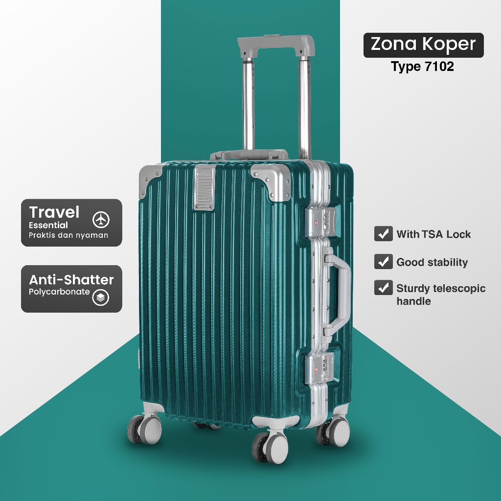 Jual Koper 20&24 inch Koper import alumunium Kabin TSA LOCK Tahan ...