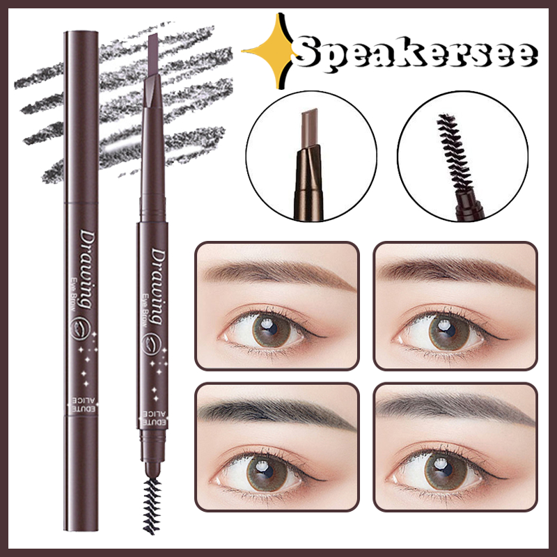 Jual 【COD】EDUTE ALICE Eyebrow Pensil 2 in 1 Waterproof Drawing Eyebrow ...